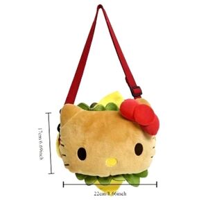 Hello Kitty | Bags | Hello Kitty Cheeseburger Crossbody Zipper Bag Nwot ...